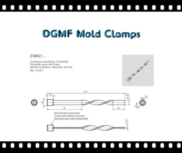 DGMF Baffle Boards Mold Cooling Components – DGMF Mold Clamps Co., Ltd